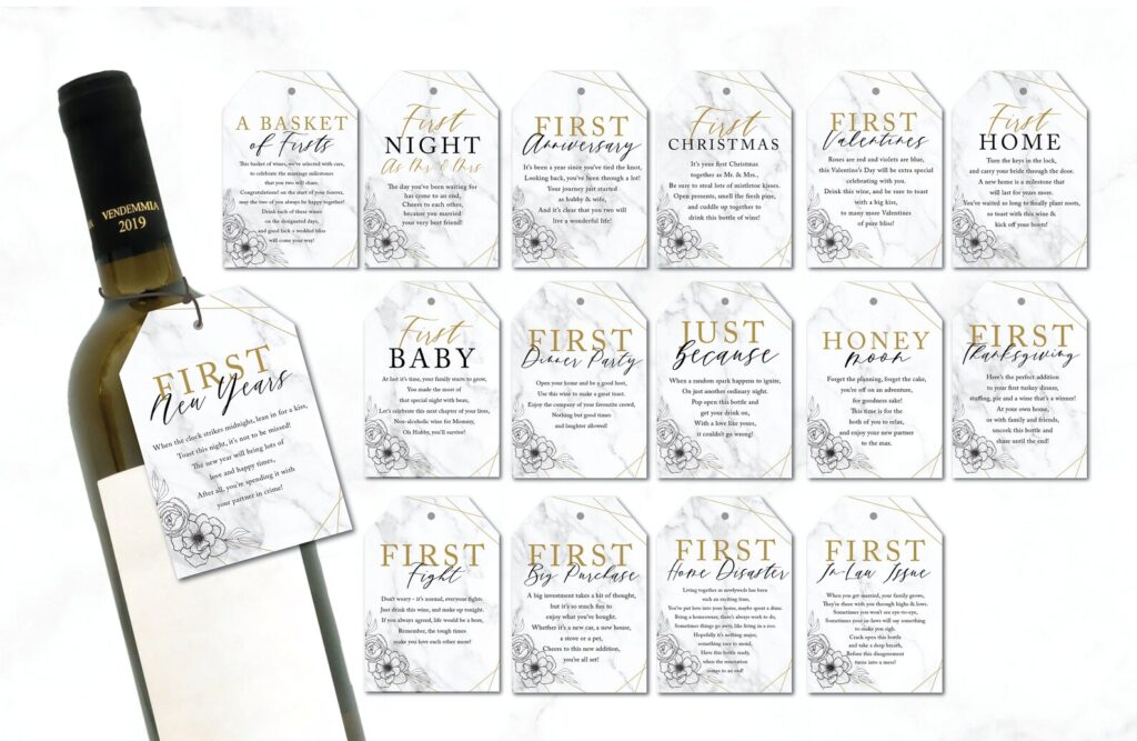 DIY Wedding Gift: A Year of Firsts Wedding Gift Basket - Women of Today