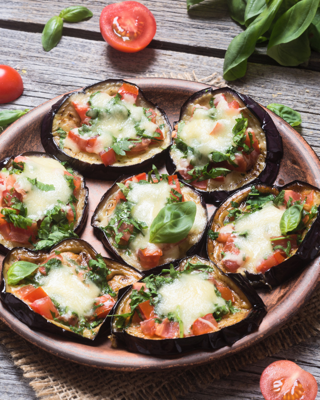 Eggplant Mini Pizzas - Women of Today