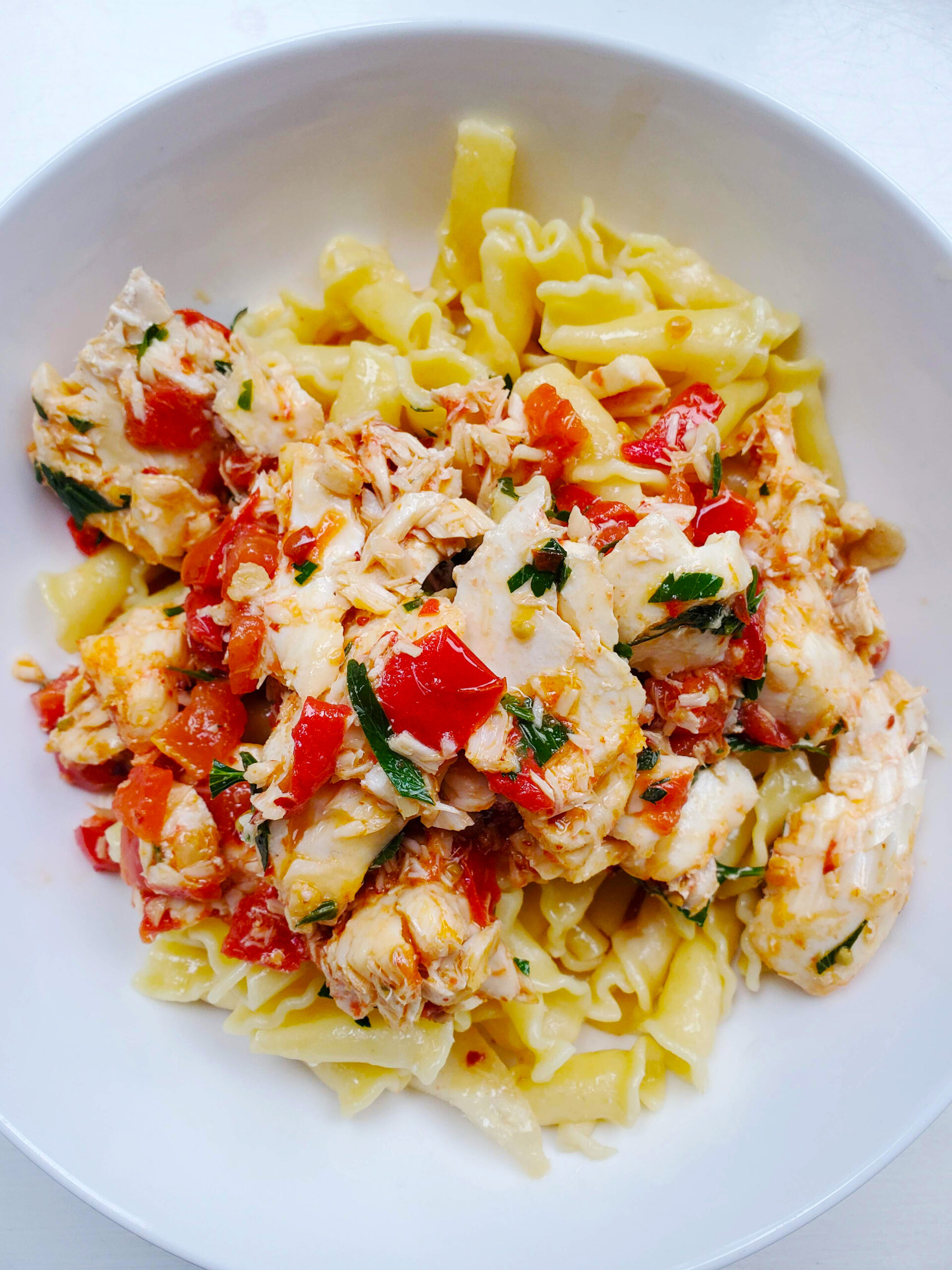 Cod and Fresh Tomato Pasta - Women of Today