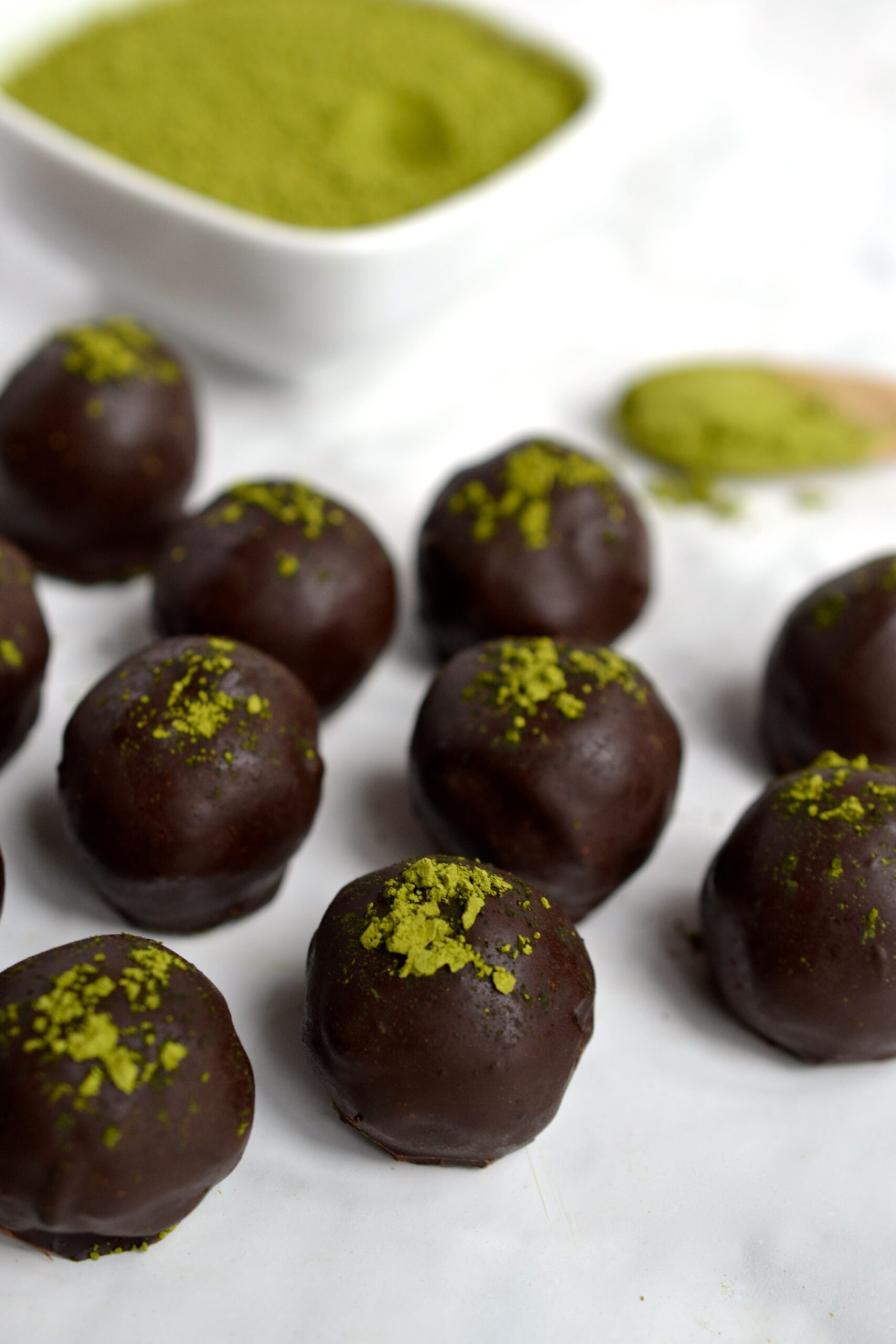 Matcha Truffles (vegan + gluten free) - Women of Today