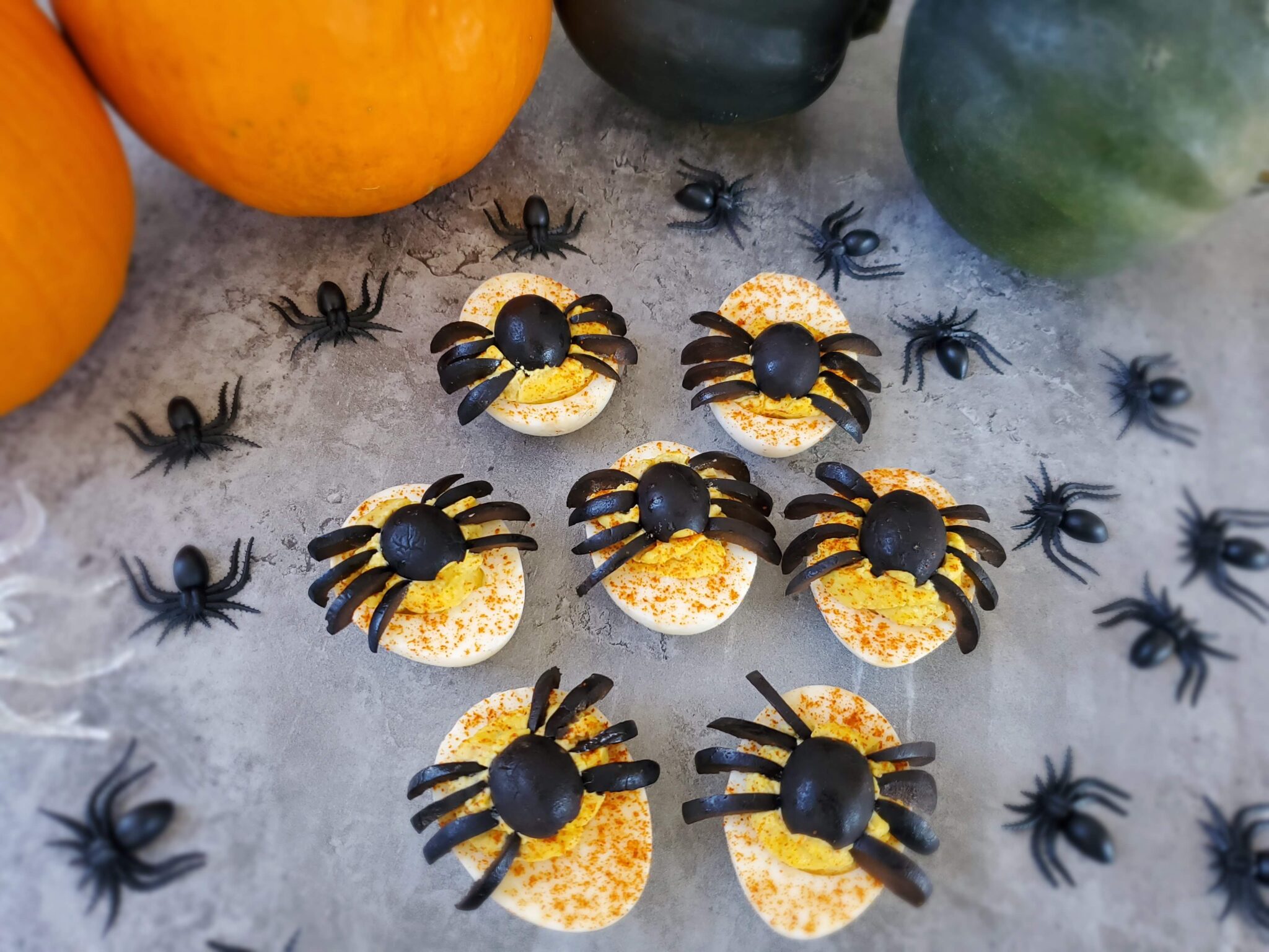 Spider Curry Deviled Eggs - Women of Today