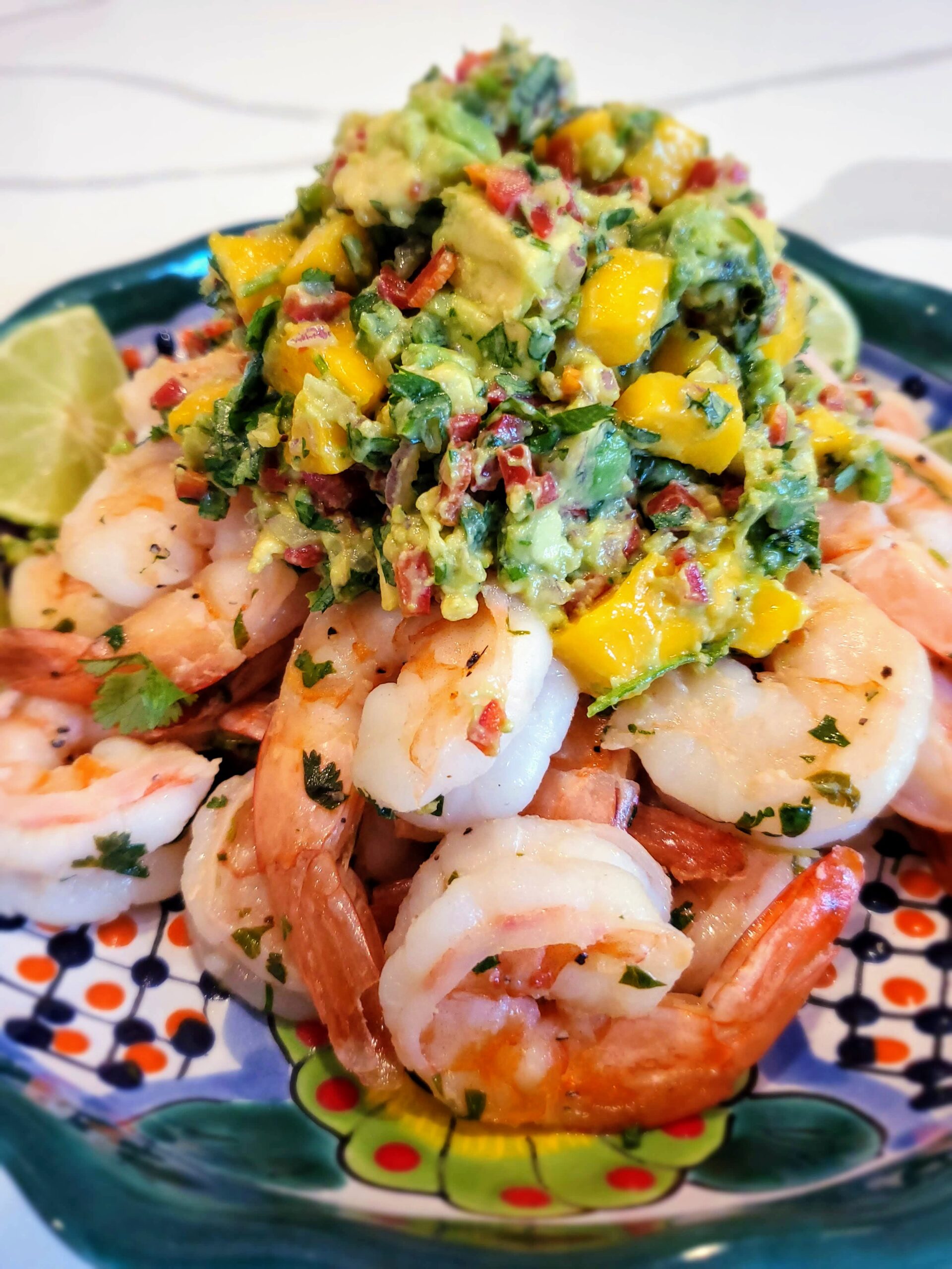Cilantro Lime Shrimp with Mango Avocado Salsa - Women of Today