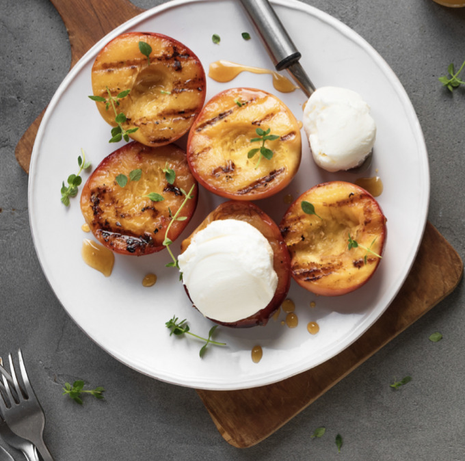 Ming Tsai’s Ginger Grilled Peaches - Women of Today