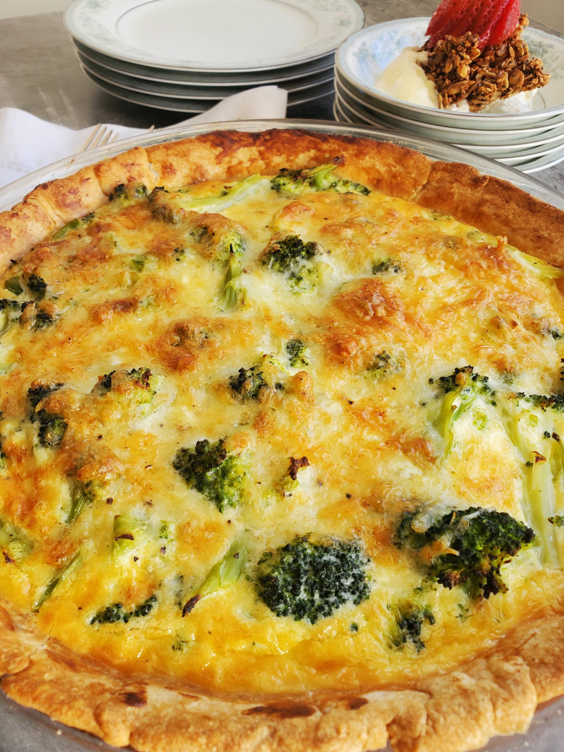Broccoli and Cheese Quiche - Women of Today