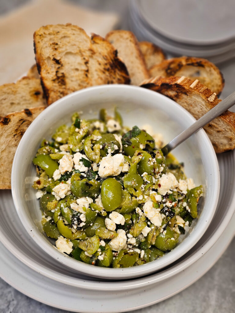 Crushed Green Olives with Feta and Honey - Women of Today