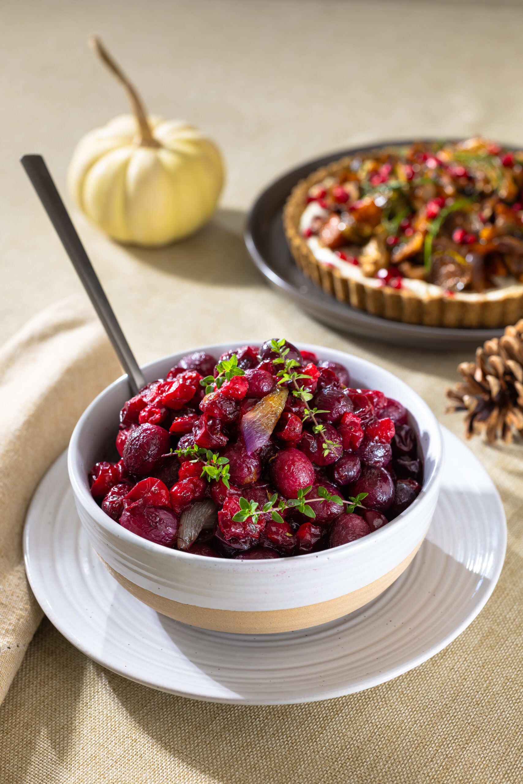 Roasted Cranberries and Grapes with Shallots and Thyme - Women of Today