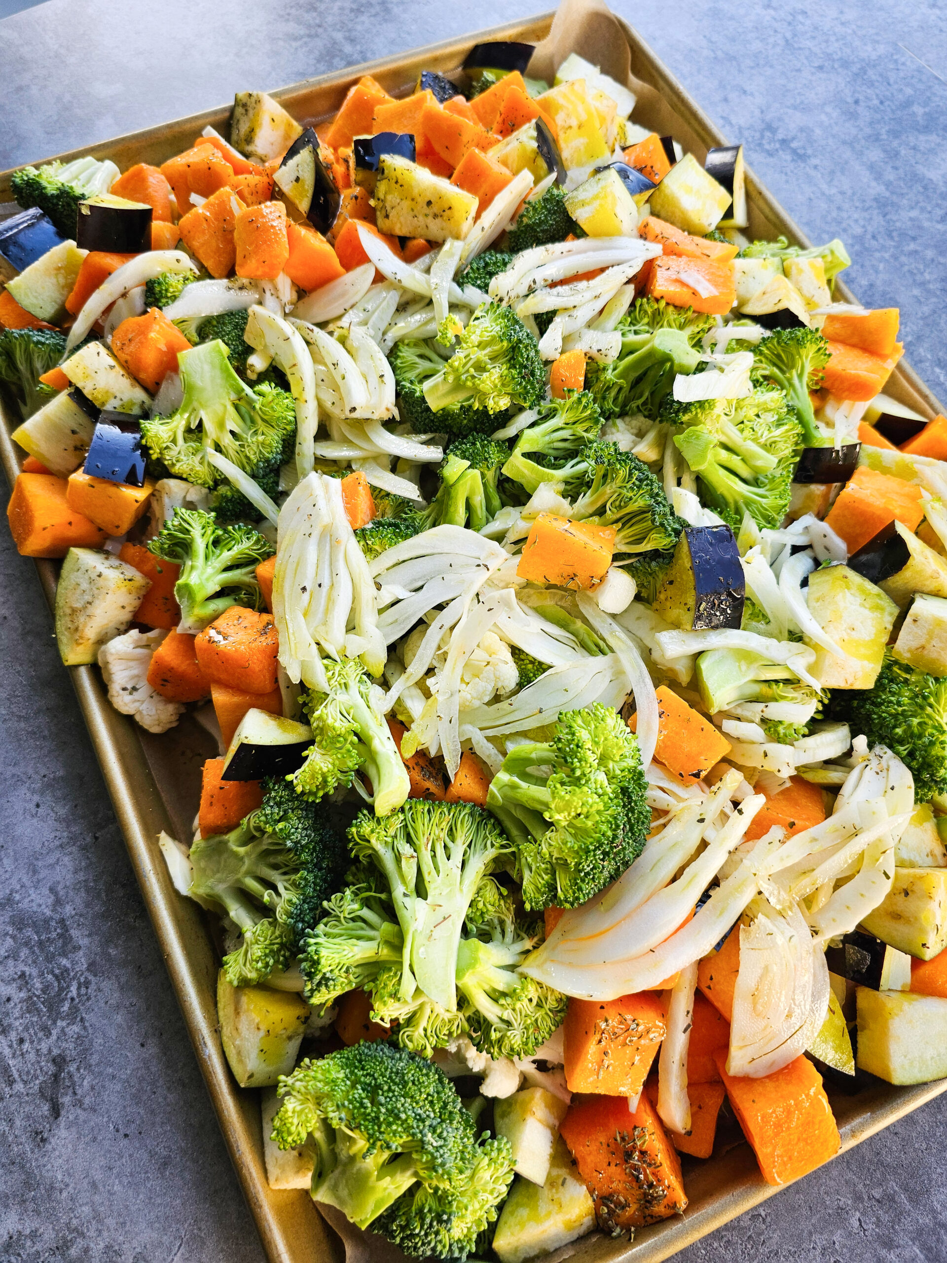 One-Pan Roast Veggies with Almond Pesto - Women of Today