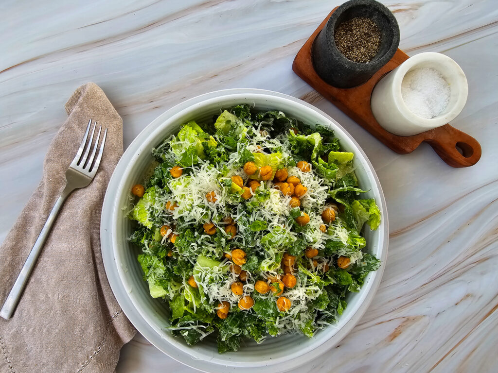 Kale and Romaine Caesar Salad - Women of Today