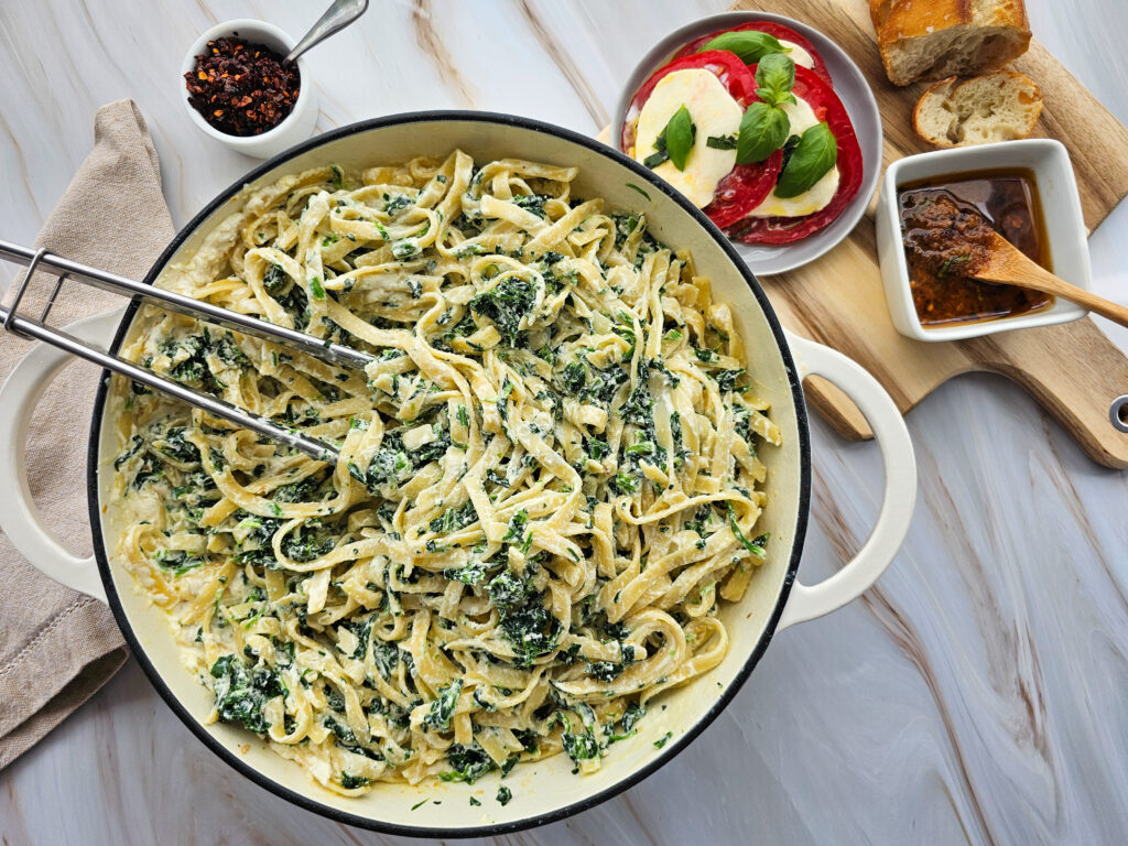 Easy Ricotta and Spinach Fettuccini - Women of Today