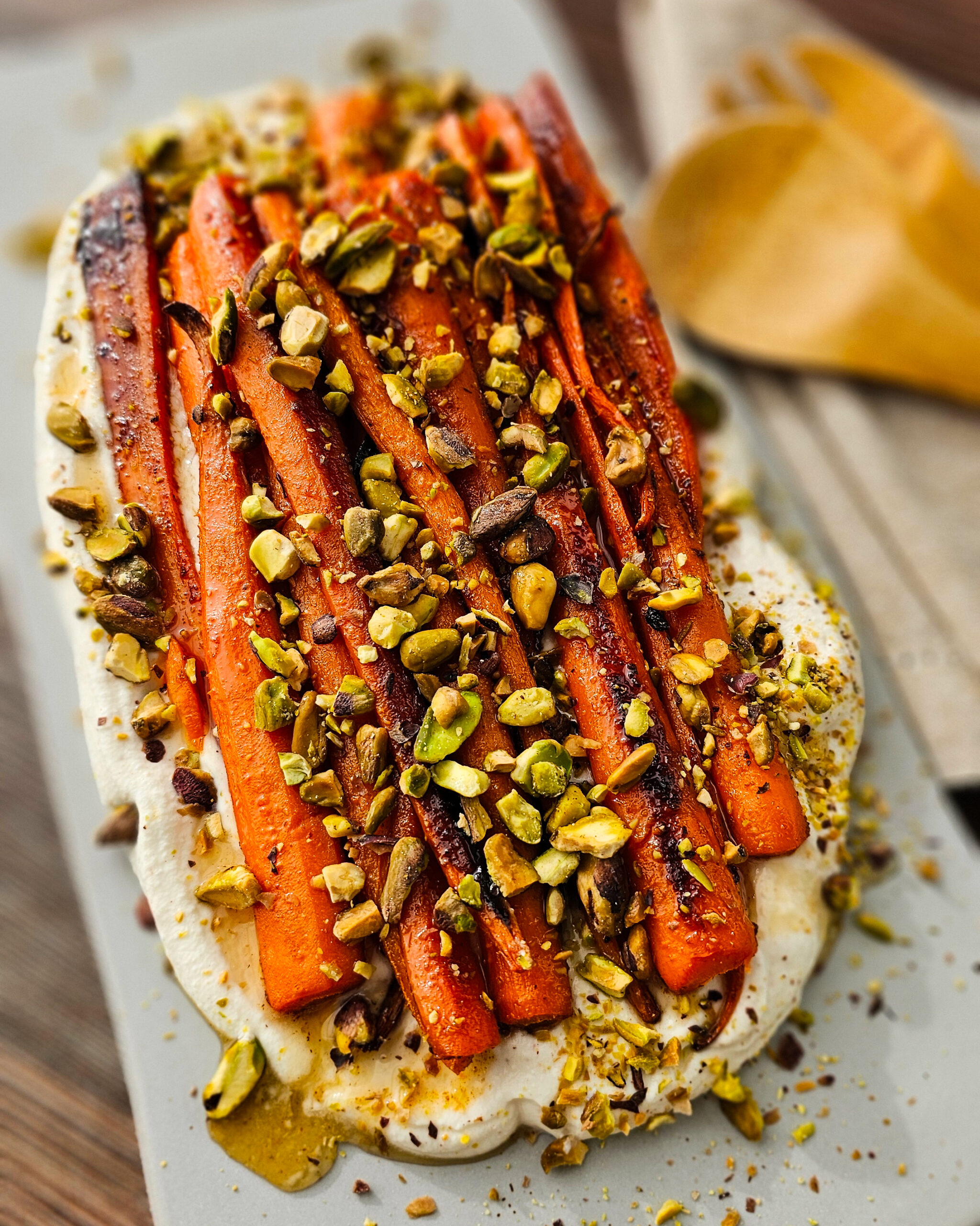 Roasted Carrots with Whipped Ricotta and Hot Honey - Women of Today