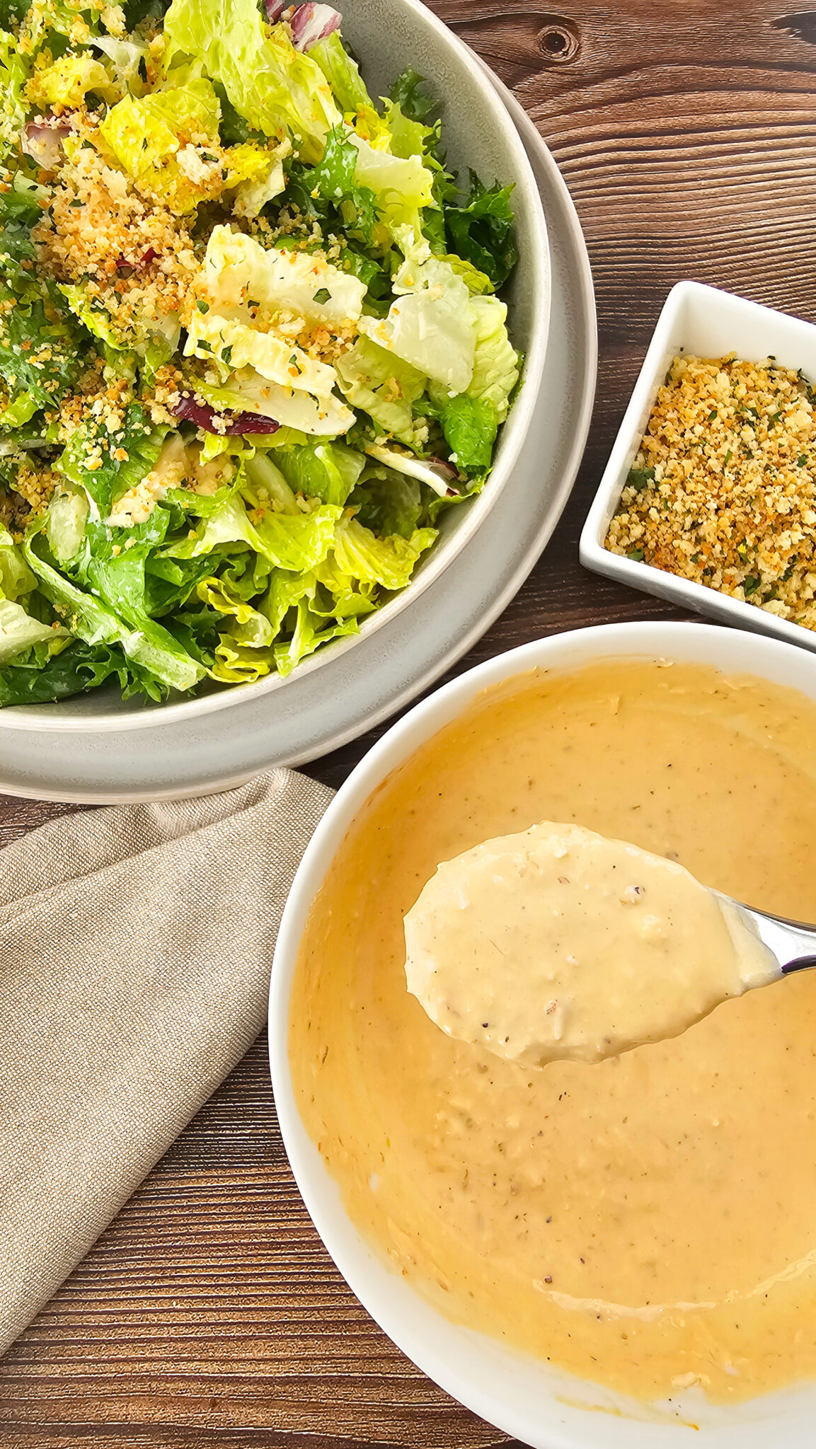 Spicy Caesar Dressing with Toasted Panko - Women of Today