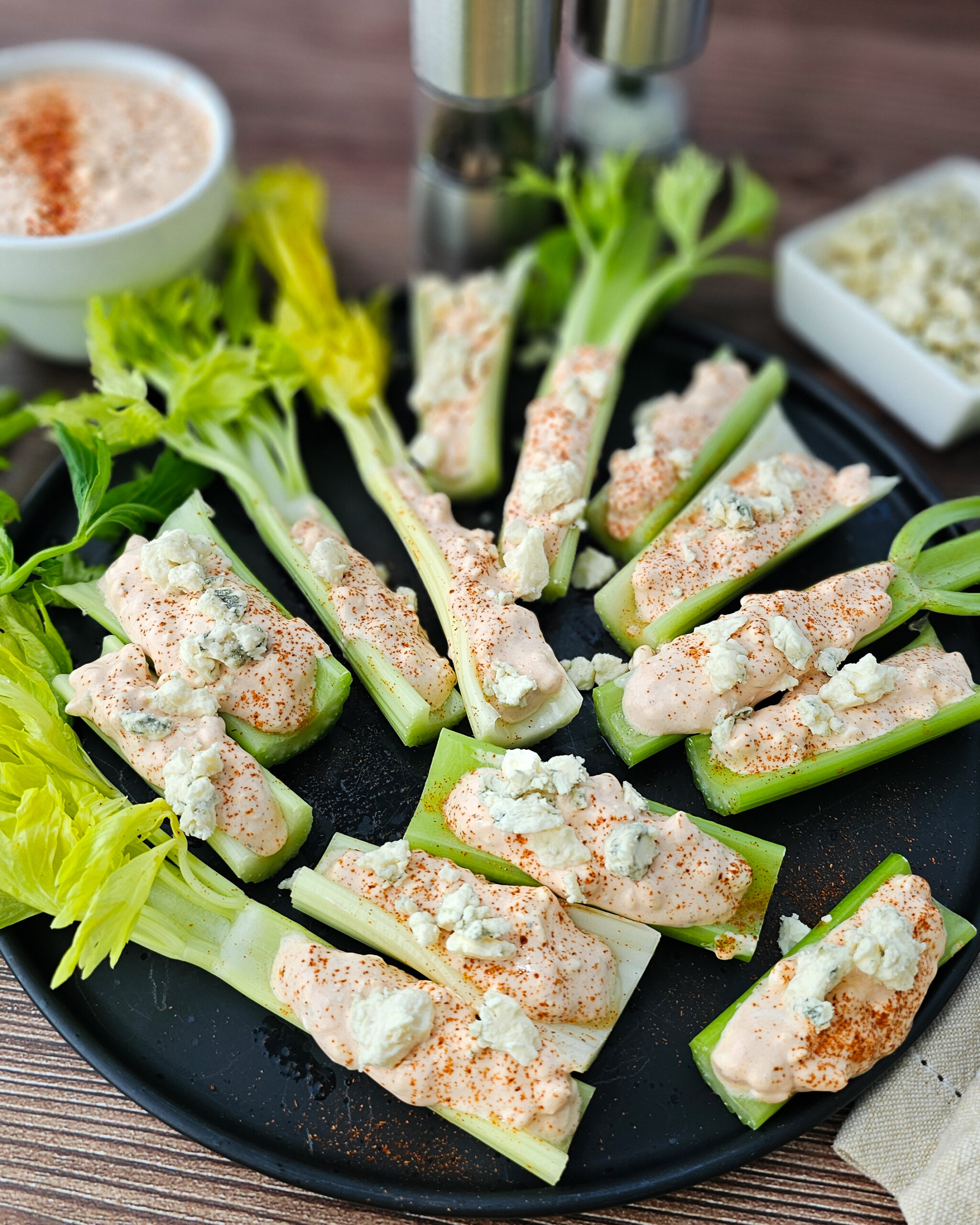 Buffalo Cottage Cheese Celery Bites - Women of Today