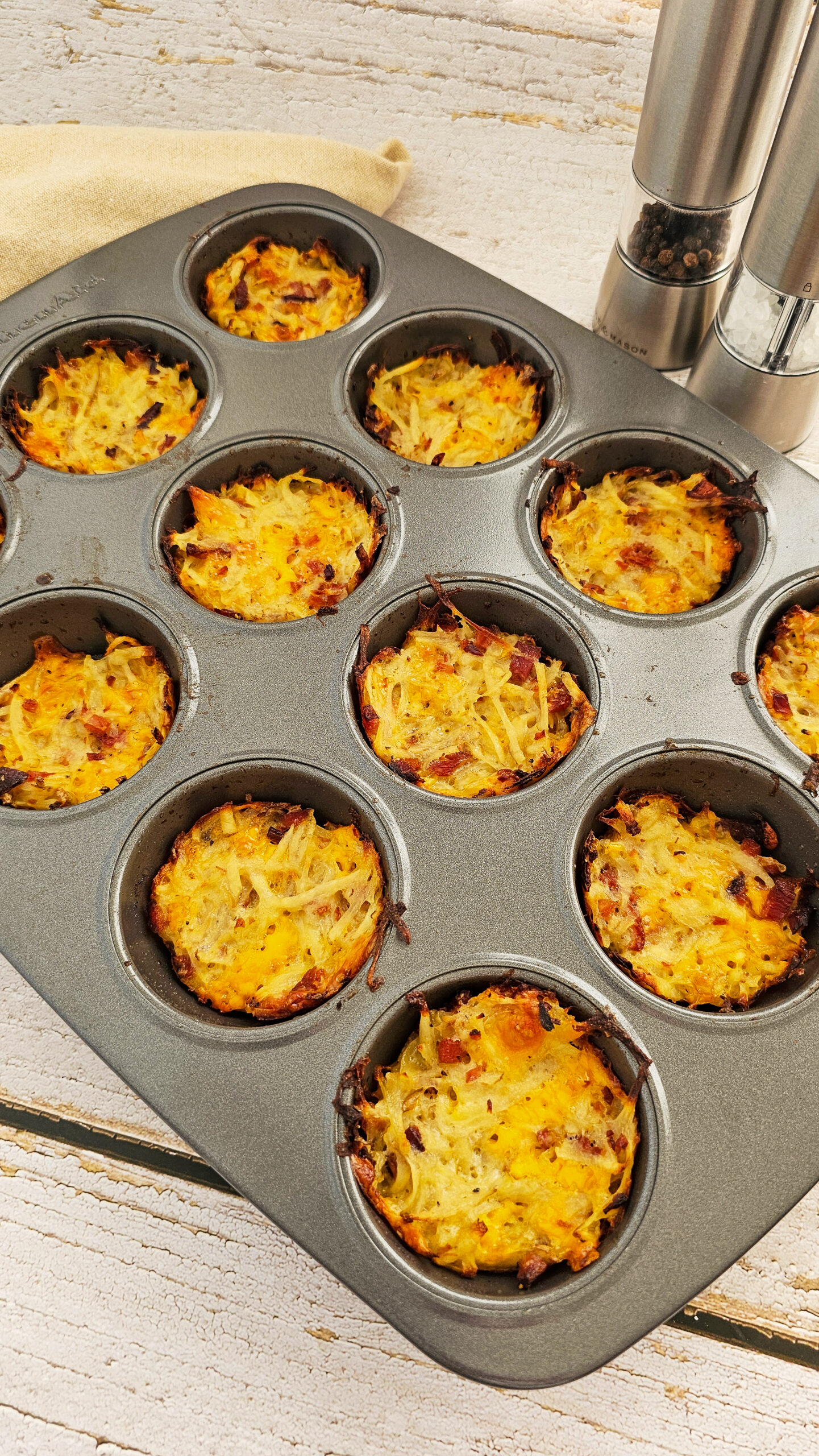 Gluten Free Crispy Hash Brown Ham Bites - Women of Today