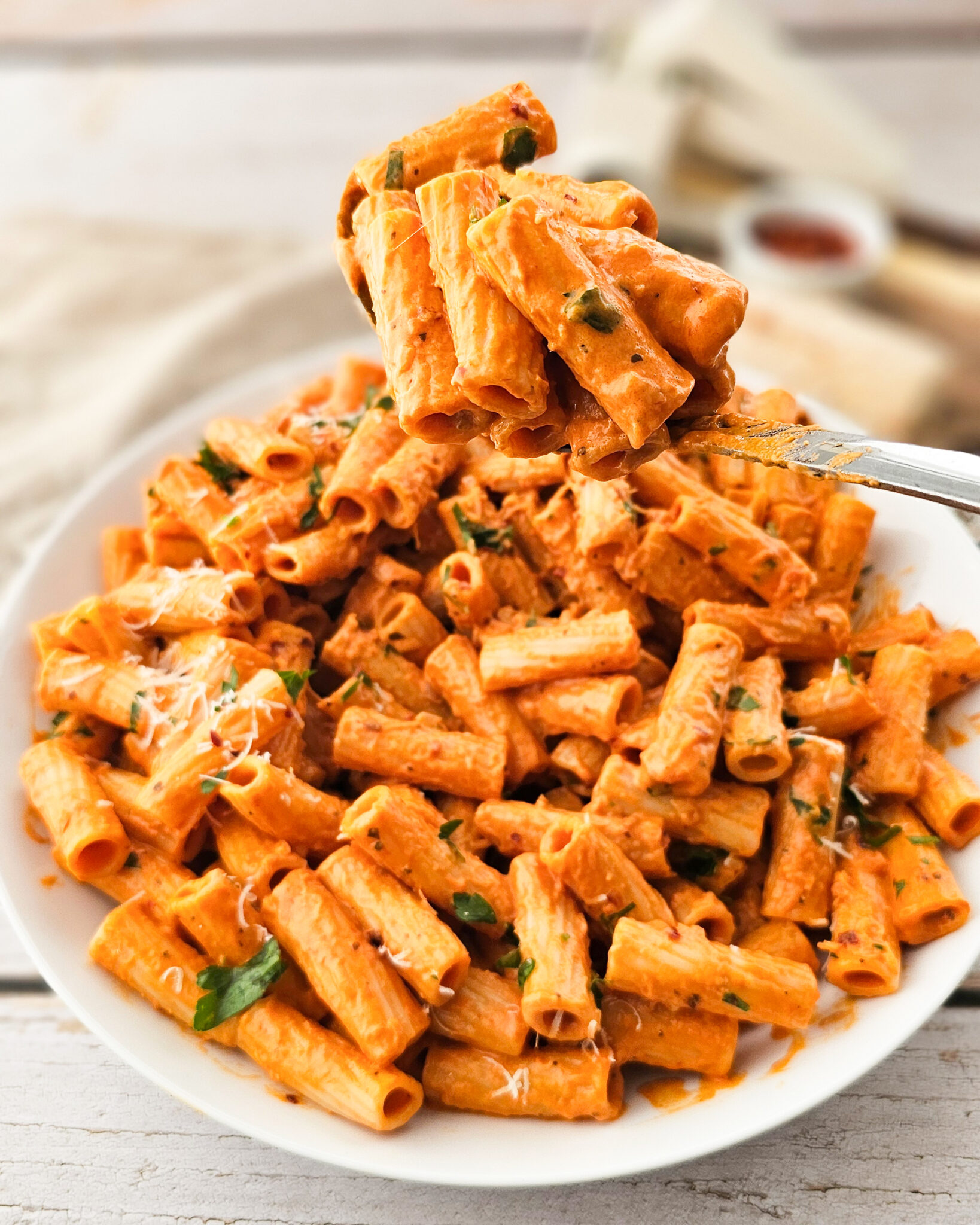 La salsa de vodka más fácil para rigatoni - Mujeres de Hoy