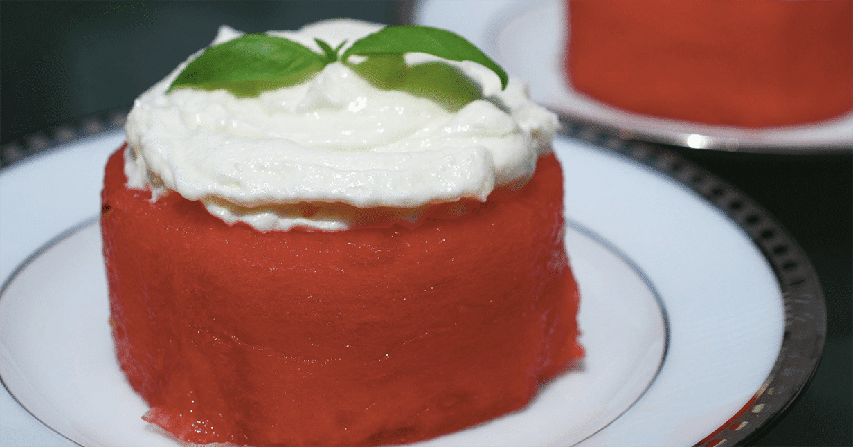 Watermelon with Goat Cheese Mousse - Women of Today